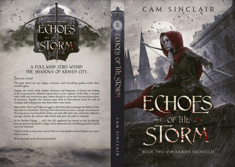 Premium Book Cover Design Case Study for Echoes of the Storm - MIBLART