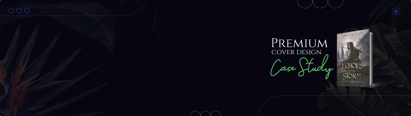 Premium Book Cover Design Case Study for Echoes of the Storm - MIBLART