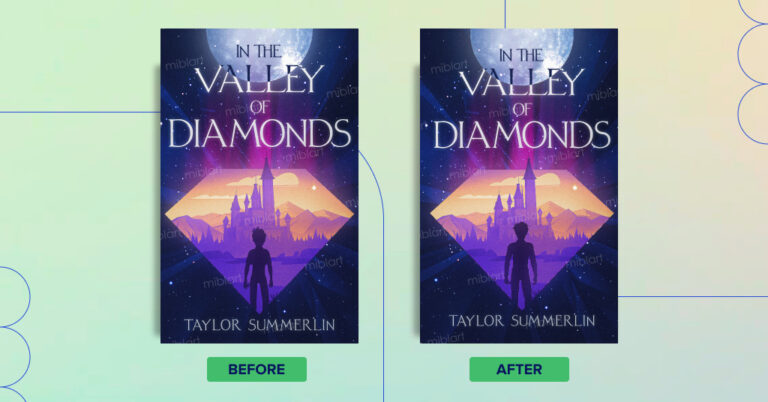 Custom Cover Design Case Study for In the Valley of Diamonds - MIBLART