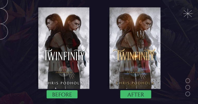 Premium Book Cover Design Case Study for Twinfinity - MIBLART
